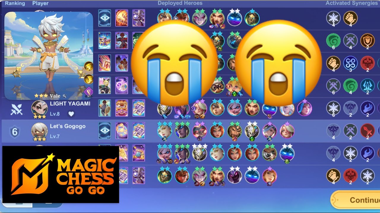 Lost 😞 Vale commander MAGIC CHESS GOGO - YouTube