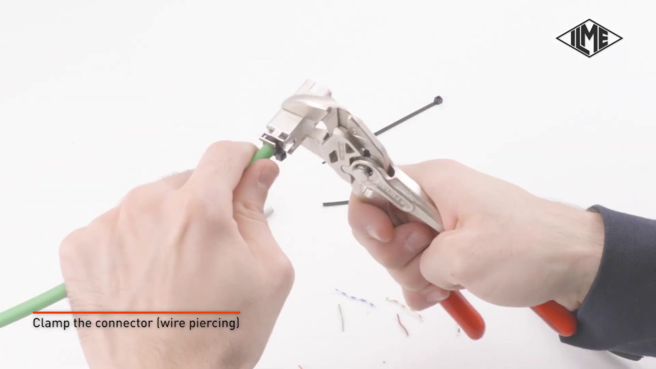 ILME MIXO RJ45 IDC modular insert - assembly tutorial - YouTube