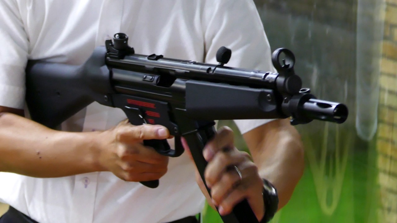 H&K MP5A4 for WE Apache A2 Gas Blowback Rifle -Airsoft- - YouTube