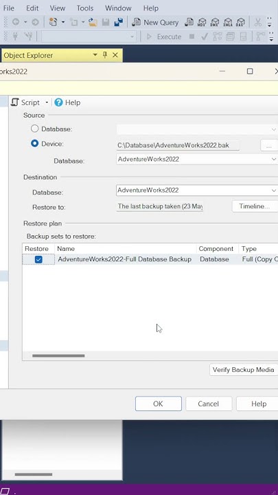 how to restore bak file in SQL server | how to import bak file in SQL server | backup and ...