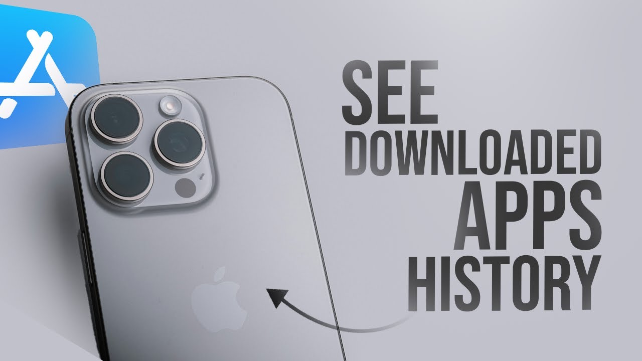 How to See History of Downloaded Apps on iPhone (tutorial) - YouTube