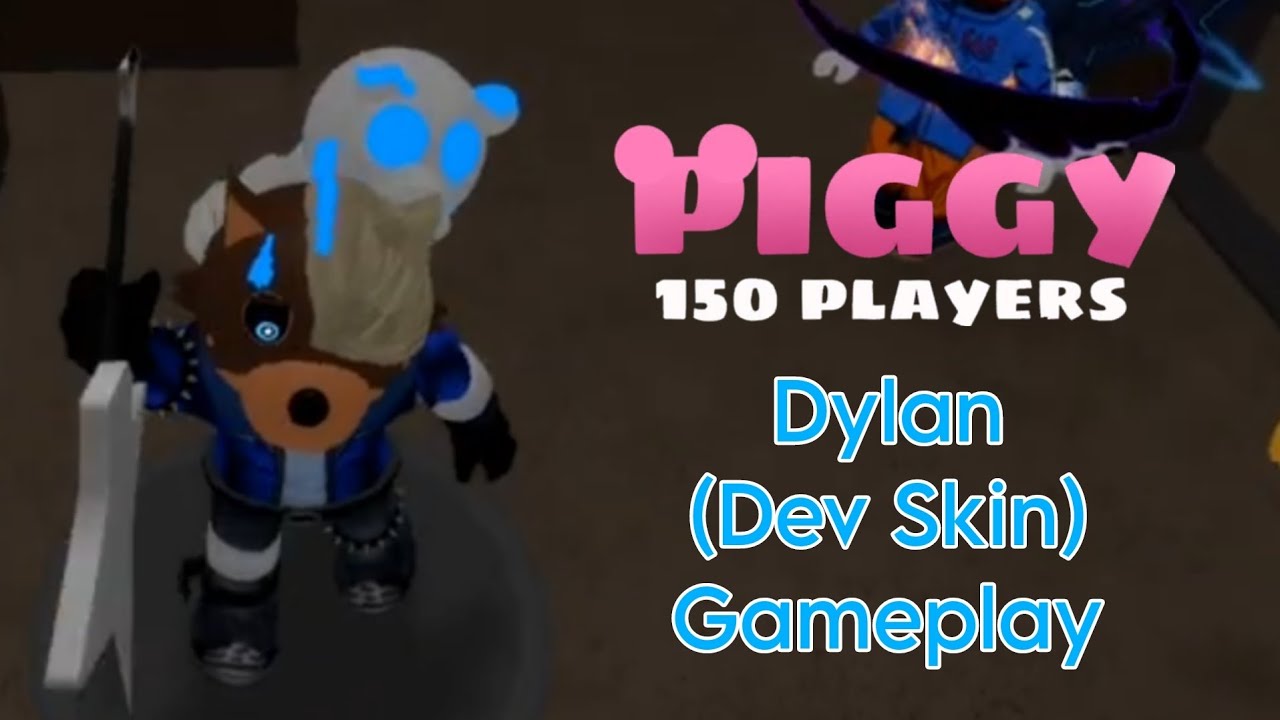Piggy 150 Players - Dylan (Dev Skin) Gameplay - YouTube