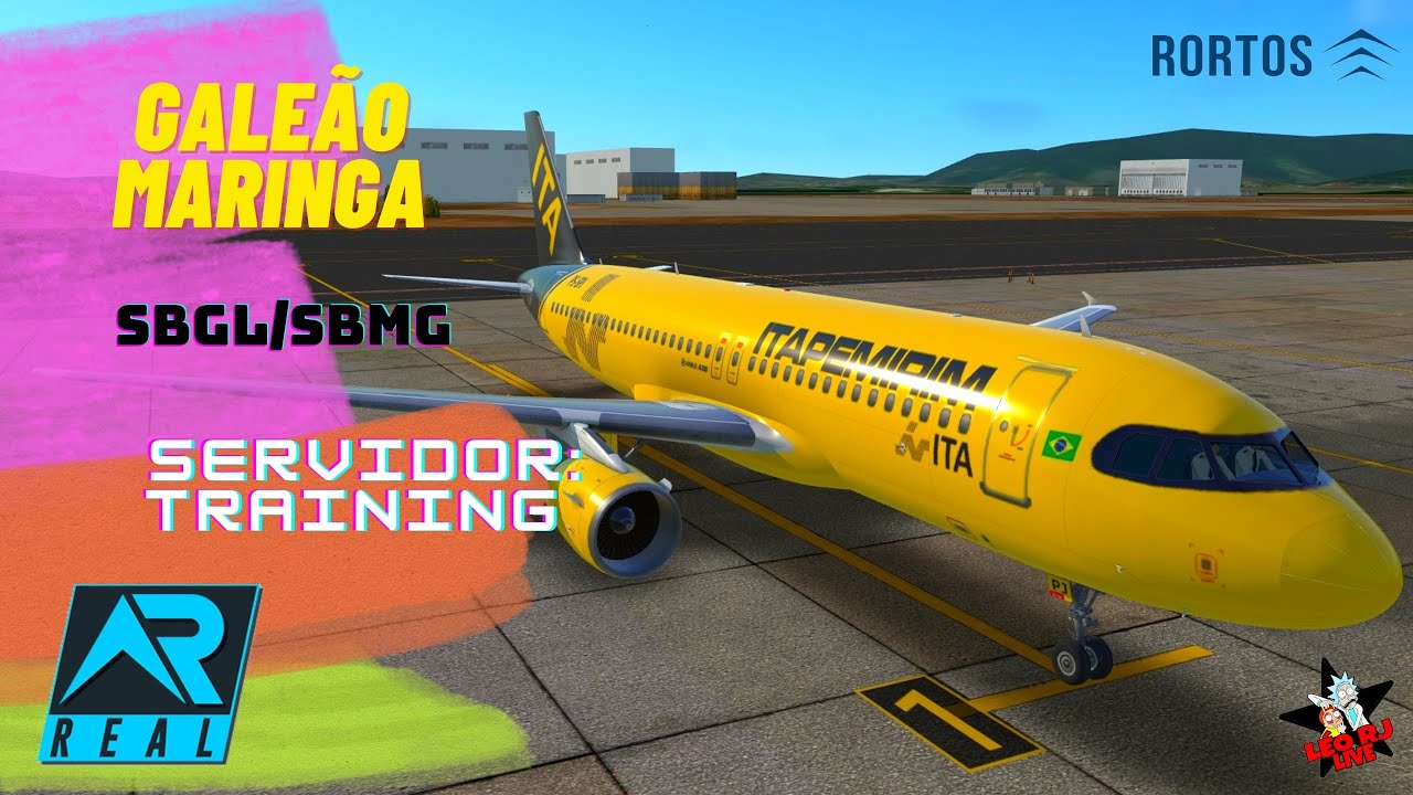 ️ AO VIVO REAL FLIGHT - GALEÃO/MARINGA AIRBUS A320-200 ITAPEMIRIM # ...