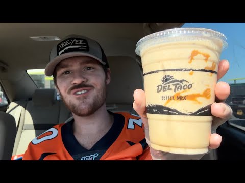 Del Taco Biscoff Cookie Butter Shake Review - YouTube