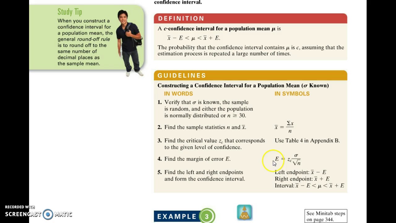 UIU Confidence Intervals 2 - Mean (Population St. Dev known) - YouTube