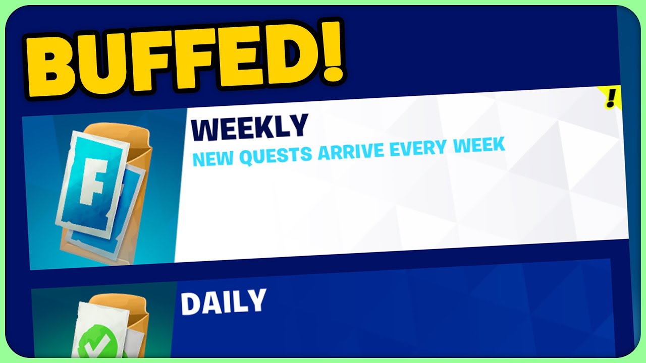 Epic Games BUFFED Weekly Quests! - YouTube