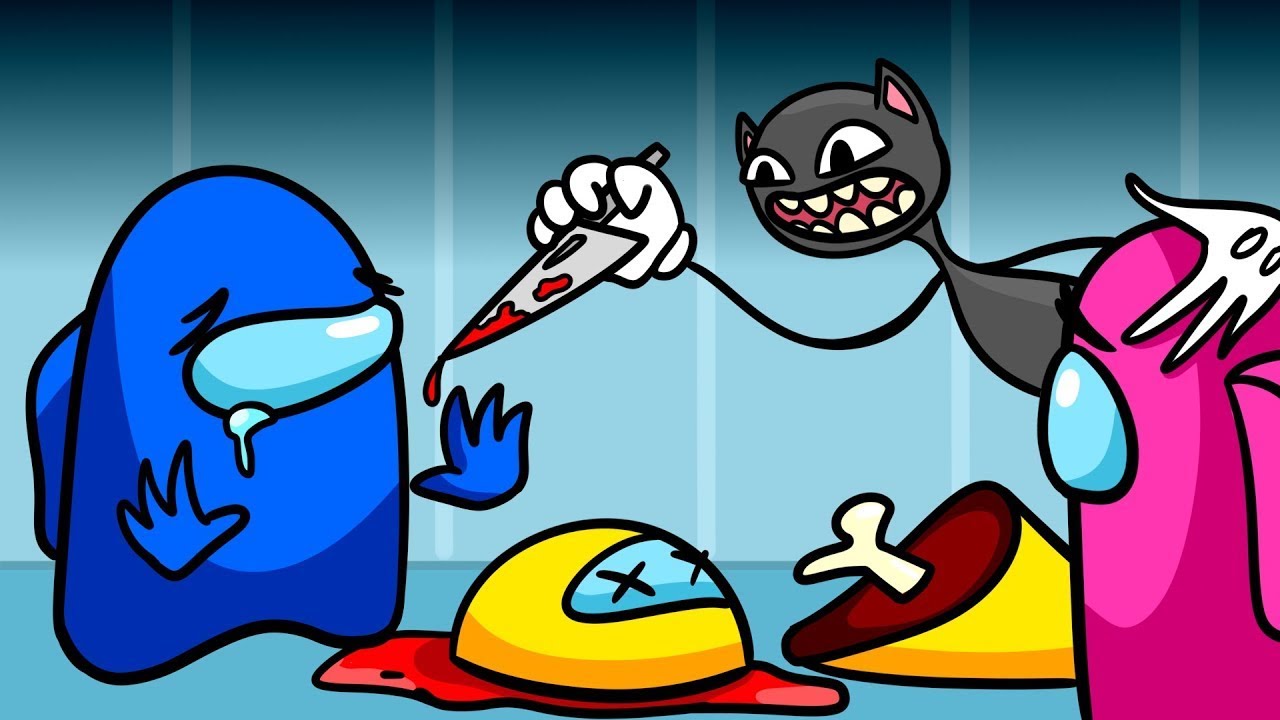 Cartoon Cat is an IMPOSTOR!!! Among us animation - YouTube
