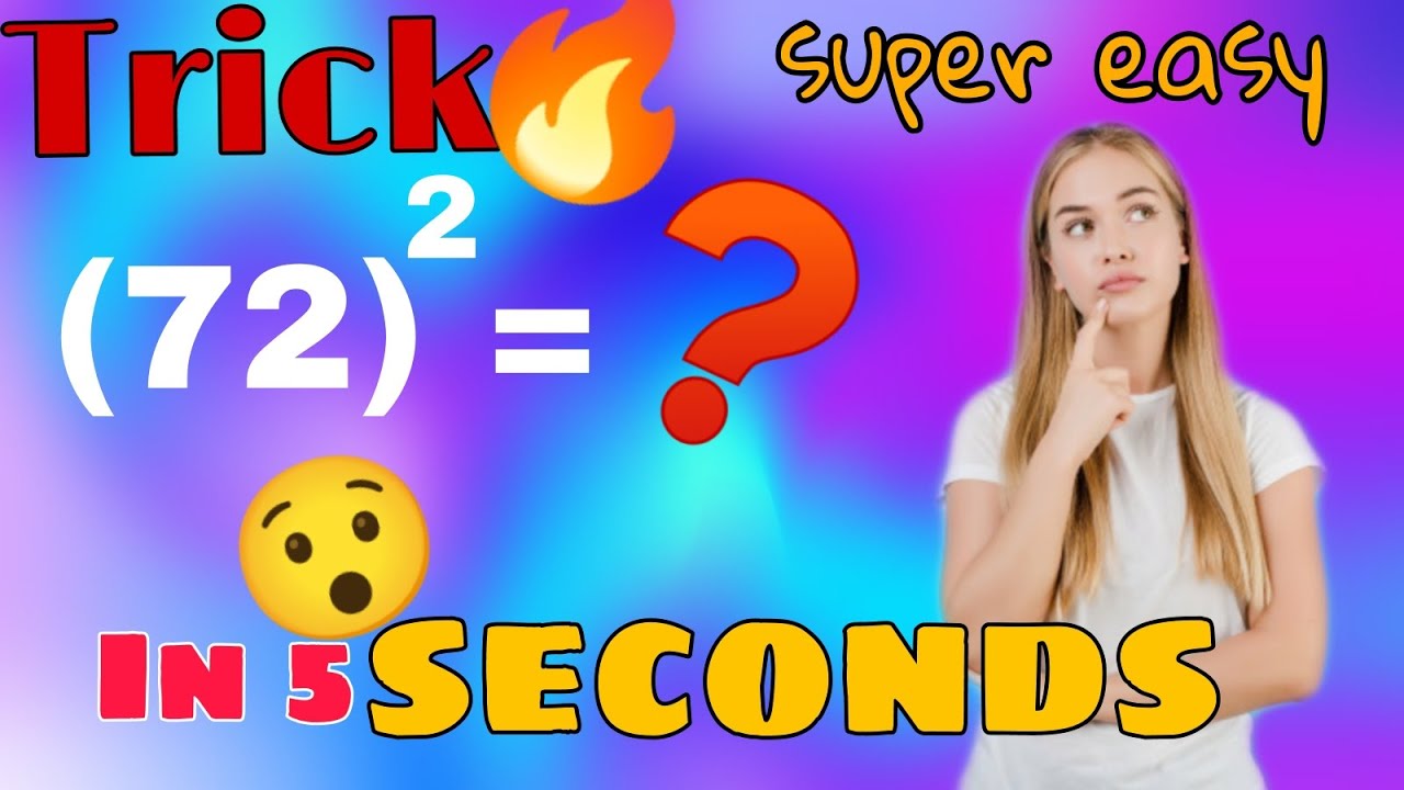 Trick 🔥In 5 seconds 😮Square of any two digit numbers - YouTube