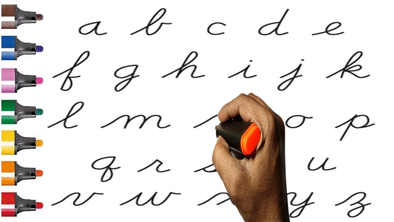 cursive writing abcd | small latter | abcd small latter | cursive ...