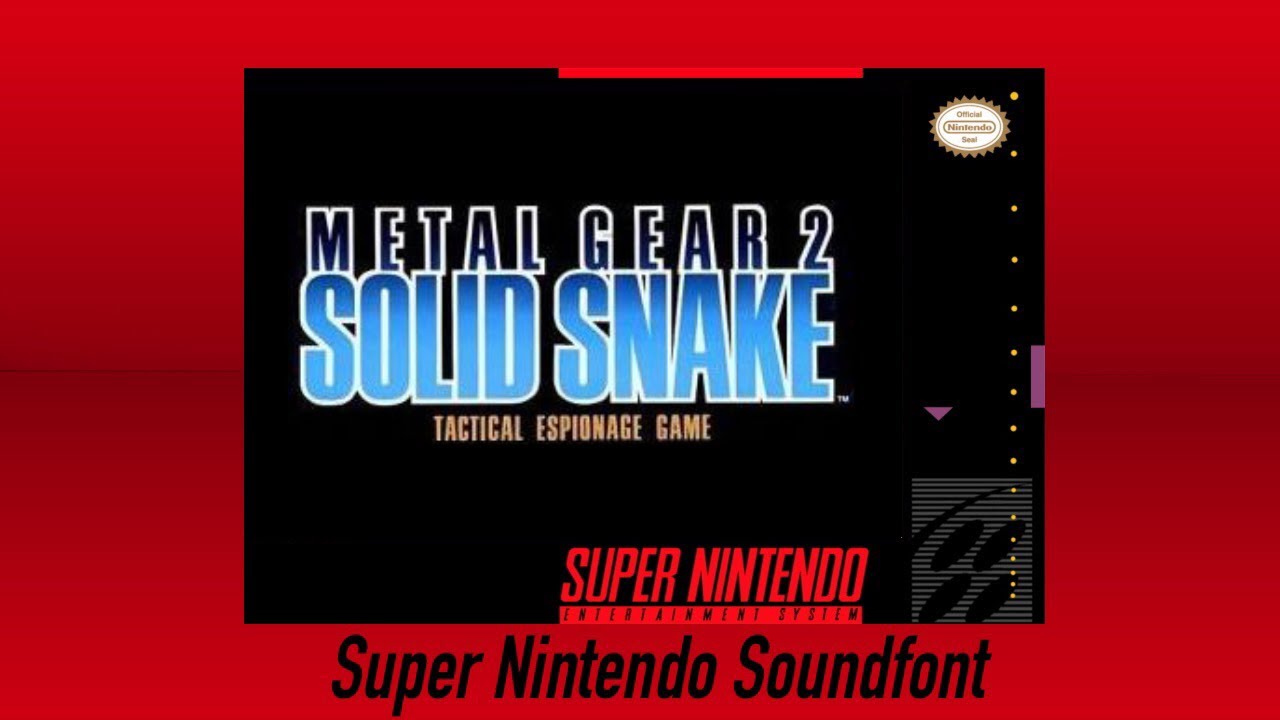 Metal Gear 2 Solid Snake: Theme of Solid Snake 《SNES Soundfont》 - YouTube
