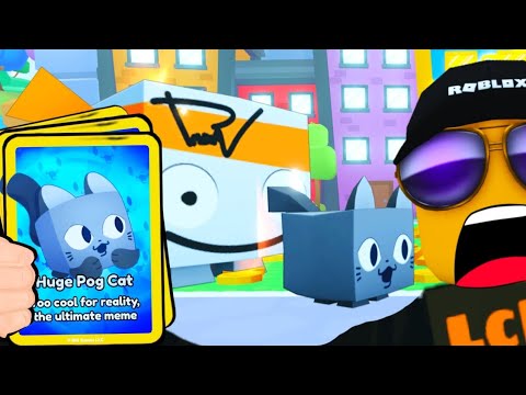 i PULLED a FREE HUGE Pog Cat (i got LOADS of TITANICS too😊) in Pet Sim ...