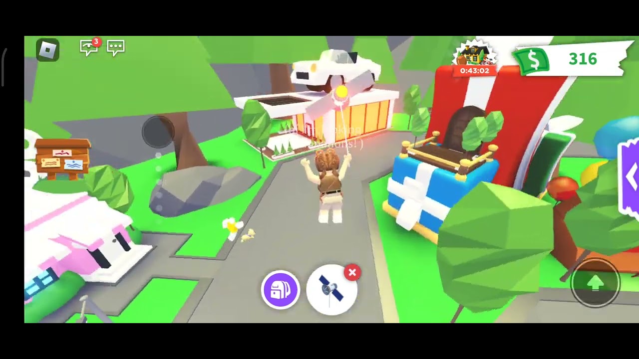 me playing adopt me Roblox - YouTube