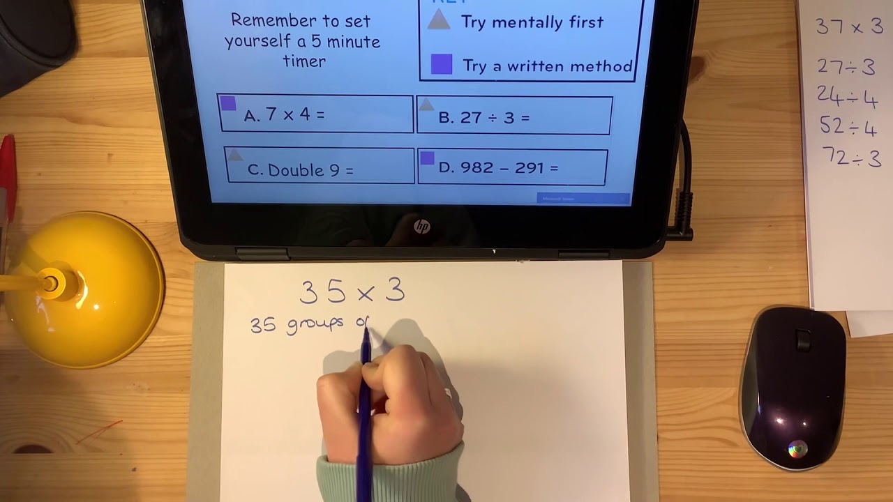 Year 3 Maths - Fluent in 5 support 25.1.21 - YouTube