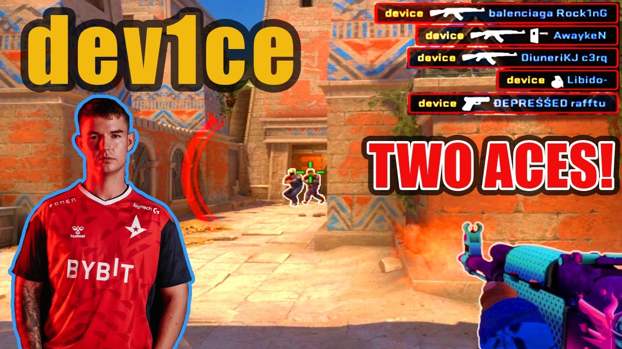dev1ce Faceit Anubis POV ~ DOUBLE ACES ON ANUBIS! // 34 Kills ~ 1.96 HLTV - YouTube