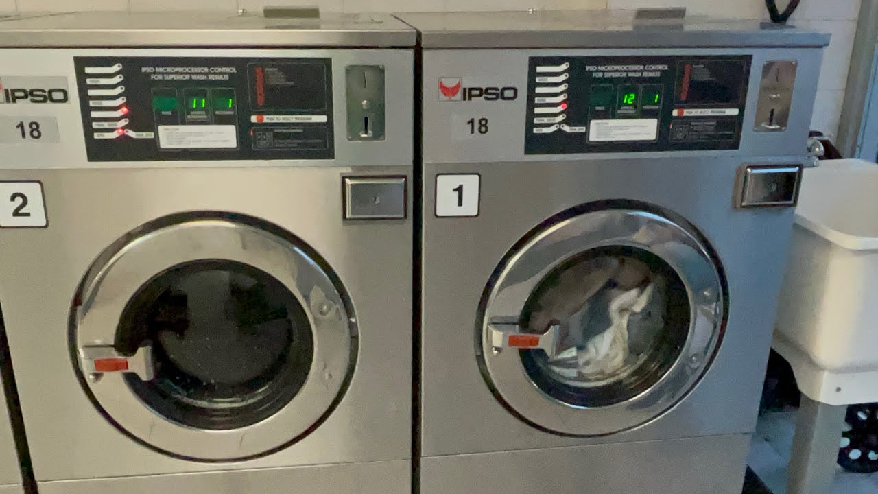Ipso we73 commercial washers spin - YouTube