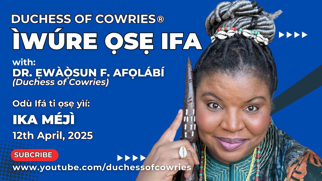 Iwure Ose Ifa for today 12th April 2025 #IKA-MEJI - YouTube