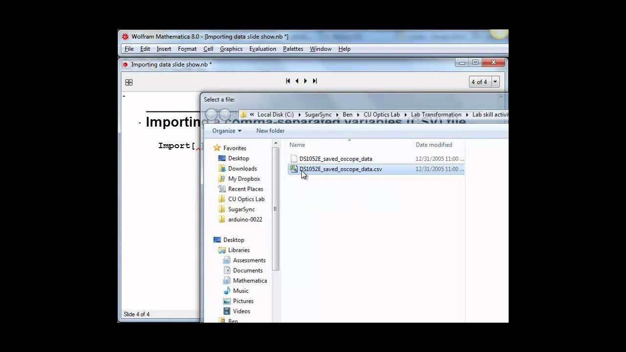 Importing data into Mathematica - YouTube
