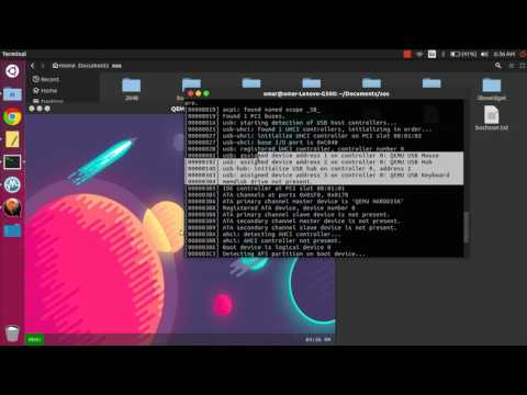 xOS - USB mouse and keyboard demonstration