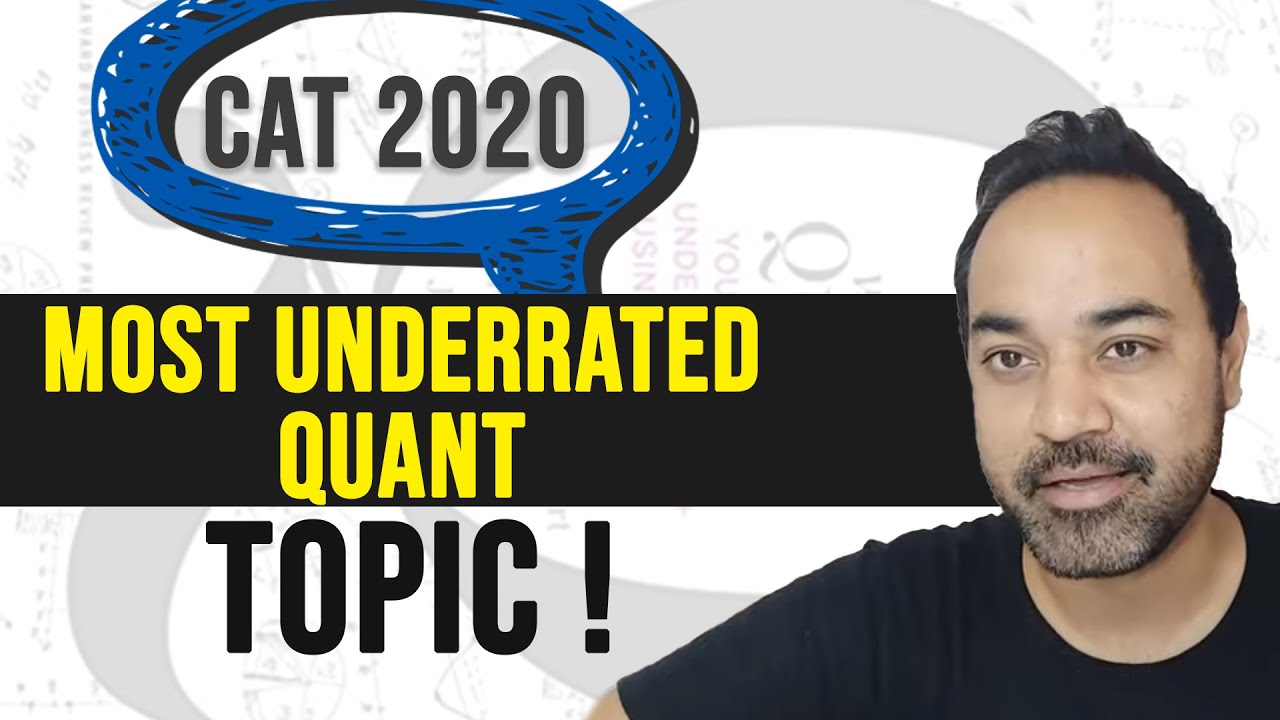 CAT 2020 - Most Underrated Quant TOPIC ! - YouTube