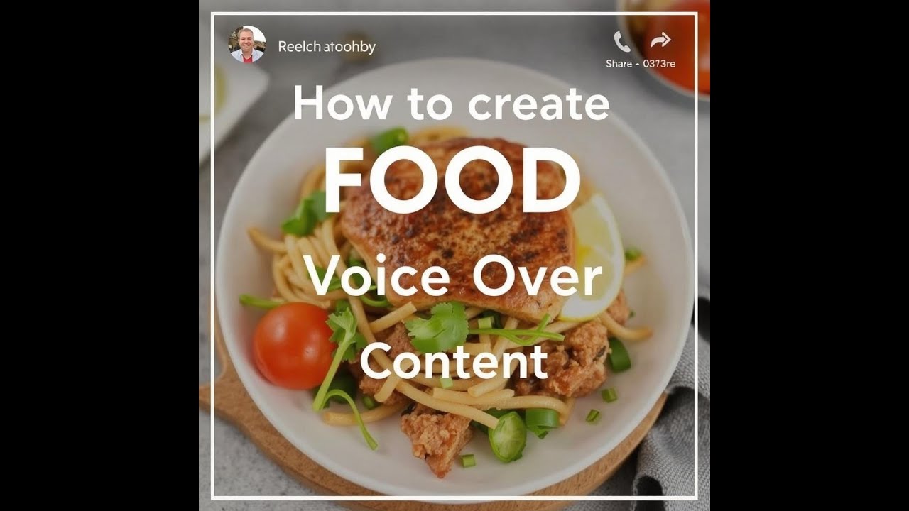 How to create food voice over content - YouTube