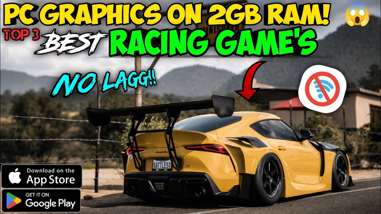 3 BEST HIGH GRAPHICS RACING GAME'S FOR 2GB RAM MOBILE USERS|2026 ...