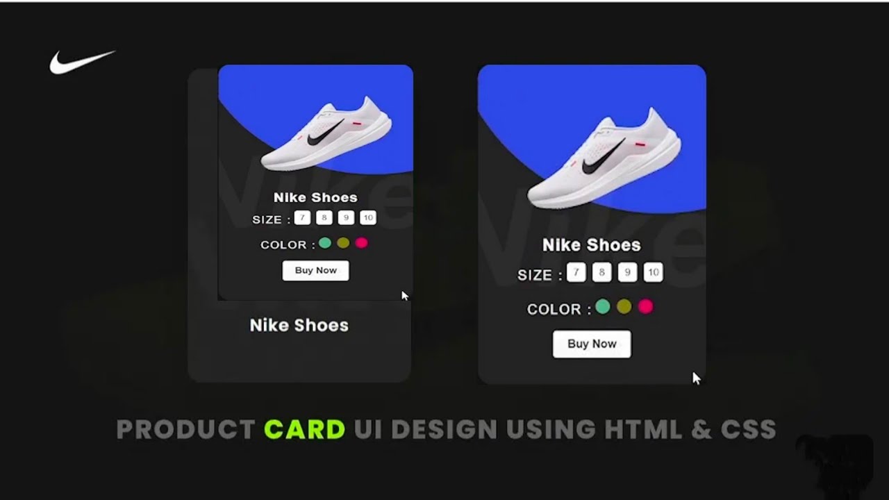 CSS Creative Product Card UI Design || E-commerce Card Using HTML ...