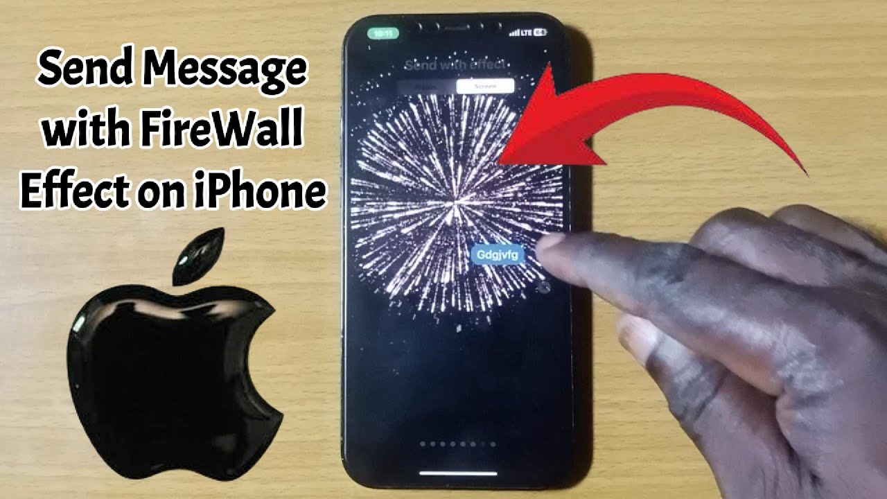 How to Send Message with Firewall Effect on iPhone - YouTube
