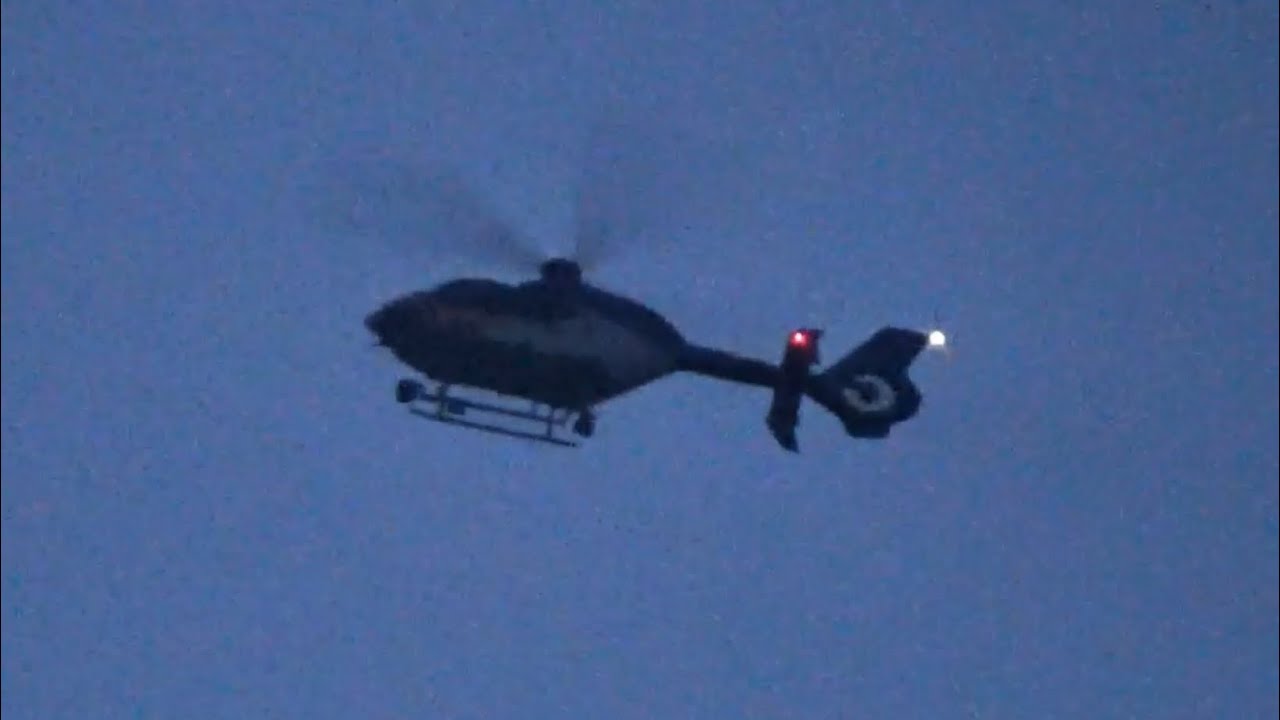 Police Airbus Helicopter EC135 | PH-PXF | 1700 feet at night - YouTube