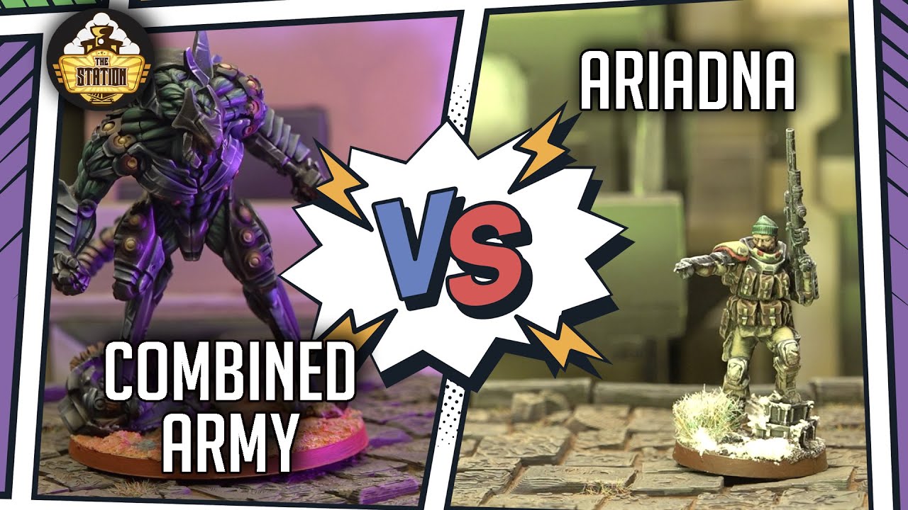 Combined army против Ariadna | Battlereport | Infinity Wargame - YouTube