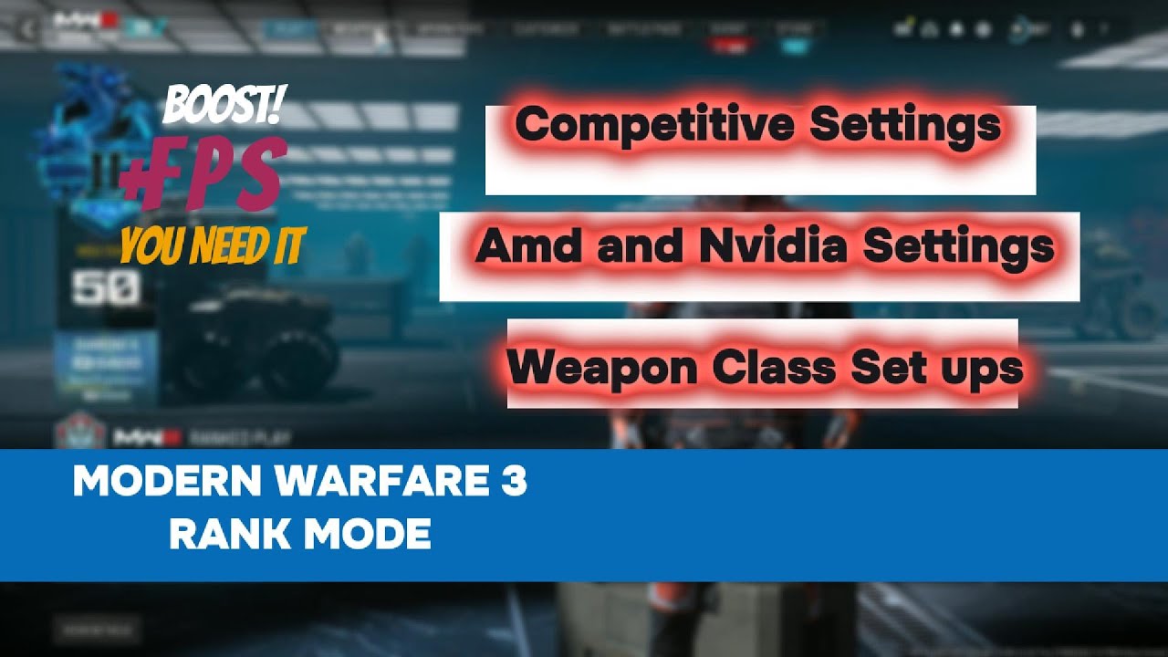 Season 3 Mw3 Rank Competitive Settings 4/10/24 + Config + Weapon Class ...