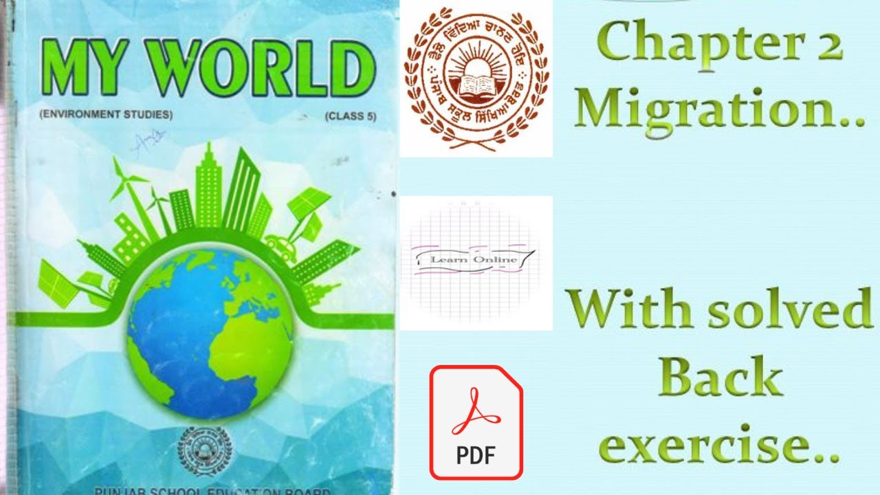 Class 5th EVS PSEB CHAPTER 2 MIGRATION YouTube Class 5th EVS PSEB CHAPTER 2 MIGRATION YouTube