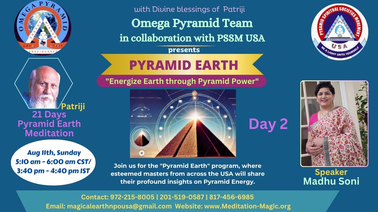 Pyramid Earth/ / Energize earth through Pyramid Power // Day-2 // Madhu ...