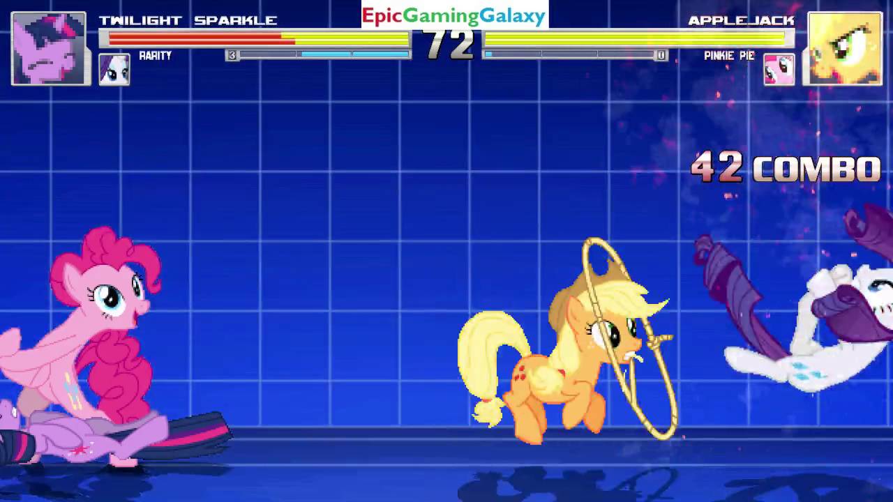 Twilight Sparkle And Rarity Vs Pinkie Pie And Applejack In A Mugen Match Battle Fight Youtube