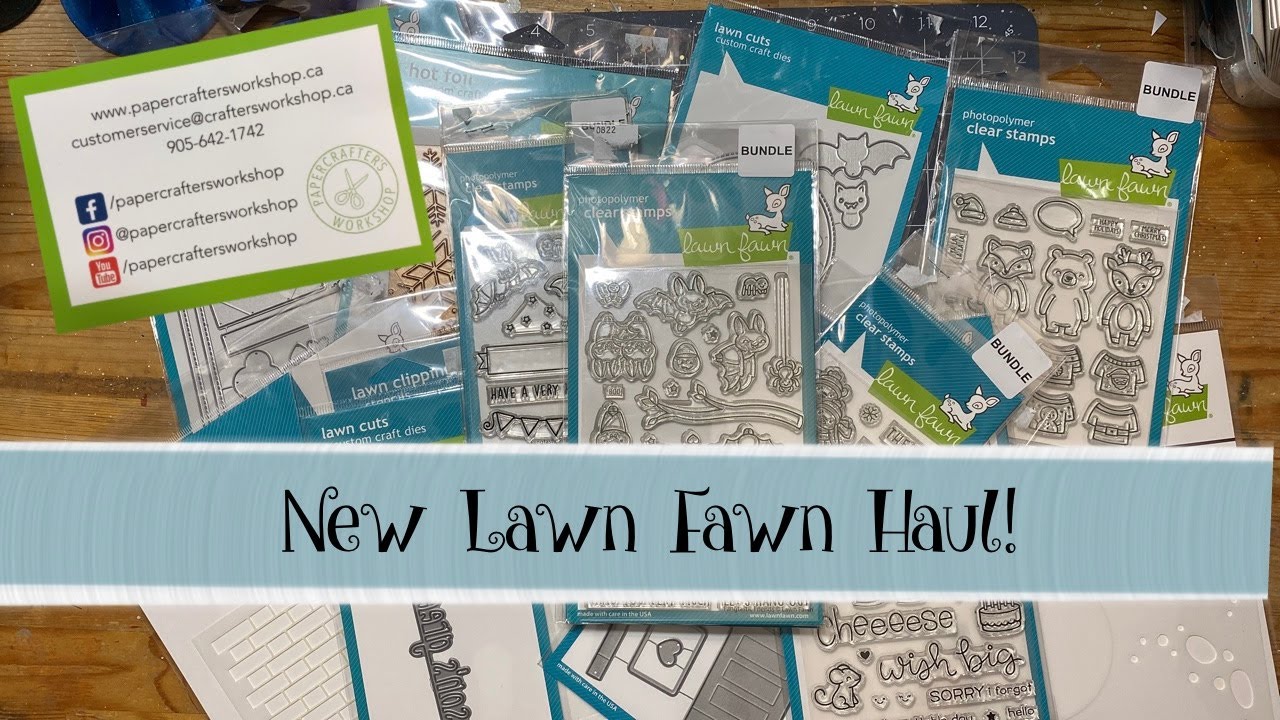 New Lawn Fawn Haul from PCW! - YouTube