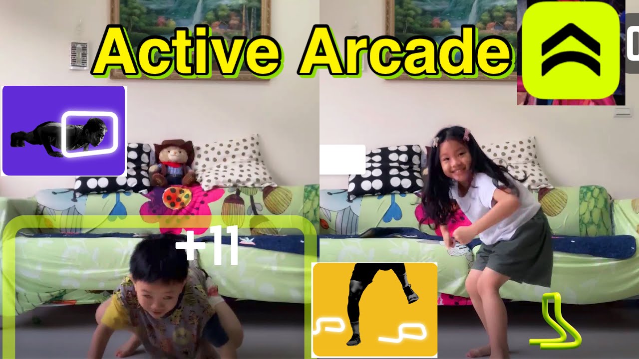 【Active Arcade】免費好玩運動APP 居家體感遊戲 PART2【滾哥滾妹的遊樂世界】 - YouTube