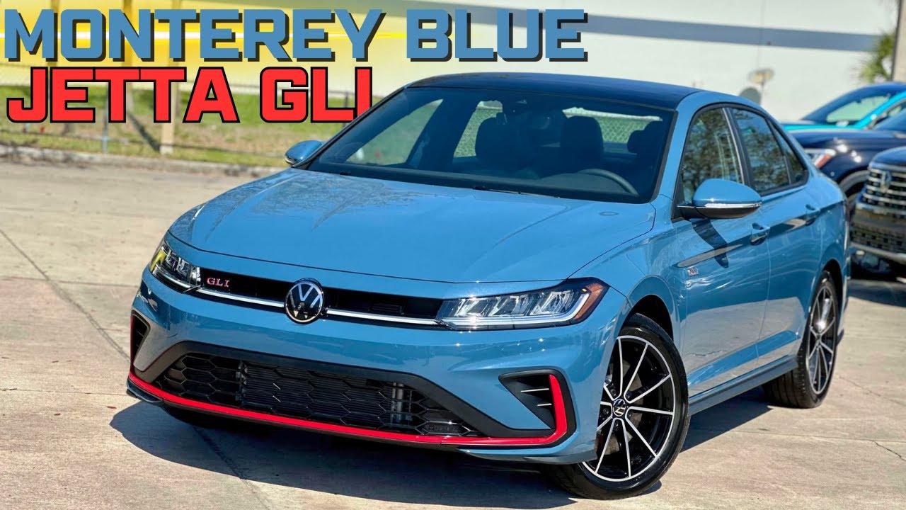 2025 VW Jetta GLI Monterey Blue Flexes Its Turbo Engine, Sporty Looks ...