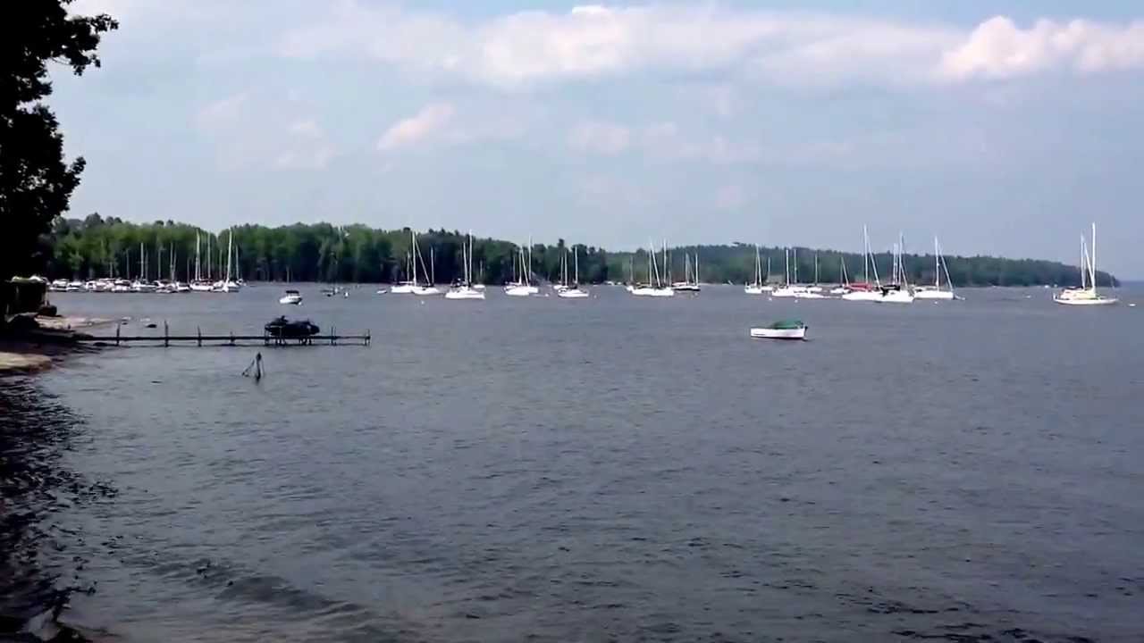 Bluff Point Lighthouse as seen from the Peru, NY Marina - YouTube