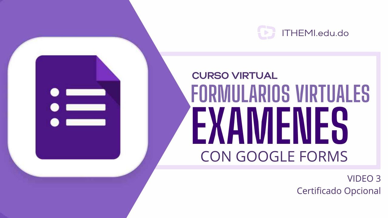 Examenes en Google Forms. Cuestionarios autoevaluables - YouTube