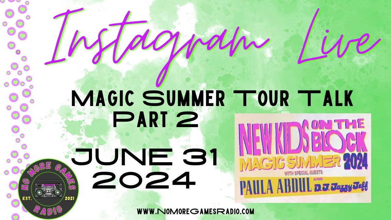 Instagram Live - Magic Summer Tour Talk - 7.31.2024 - Part 2 - YouTube