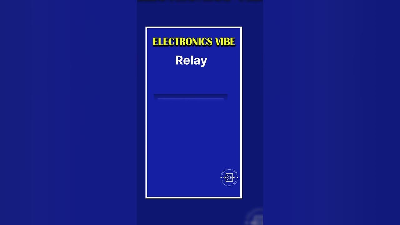Relay part 2 #relay #dcvoltage #electronicsvibes #accircuits #electroniccomponents - YouTube