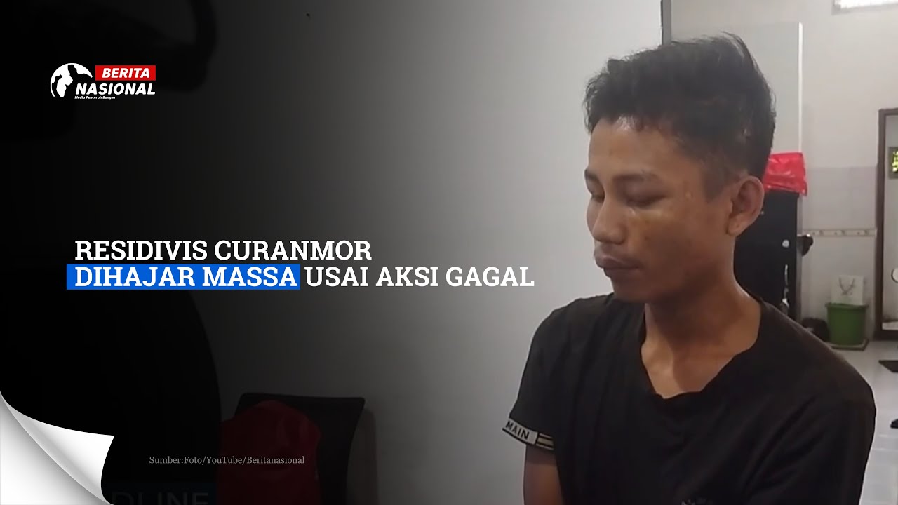 Residivis Curanmor Dihajar Massa Usai Aksi Gagal - YouTube