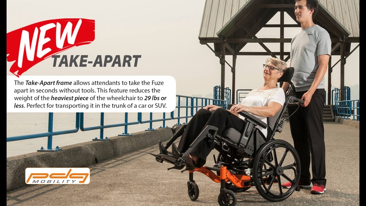 PDG T50 Fuze Manual Tilt Wheelchair - YouTube