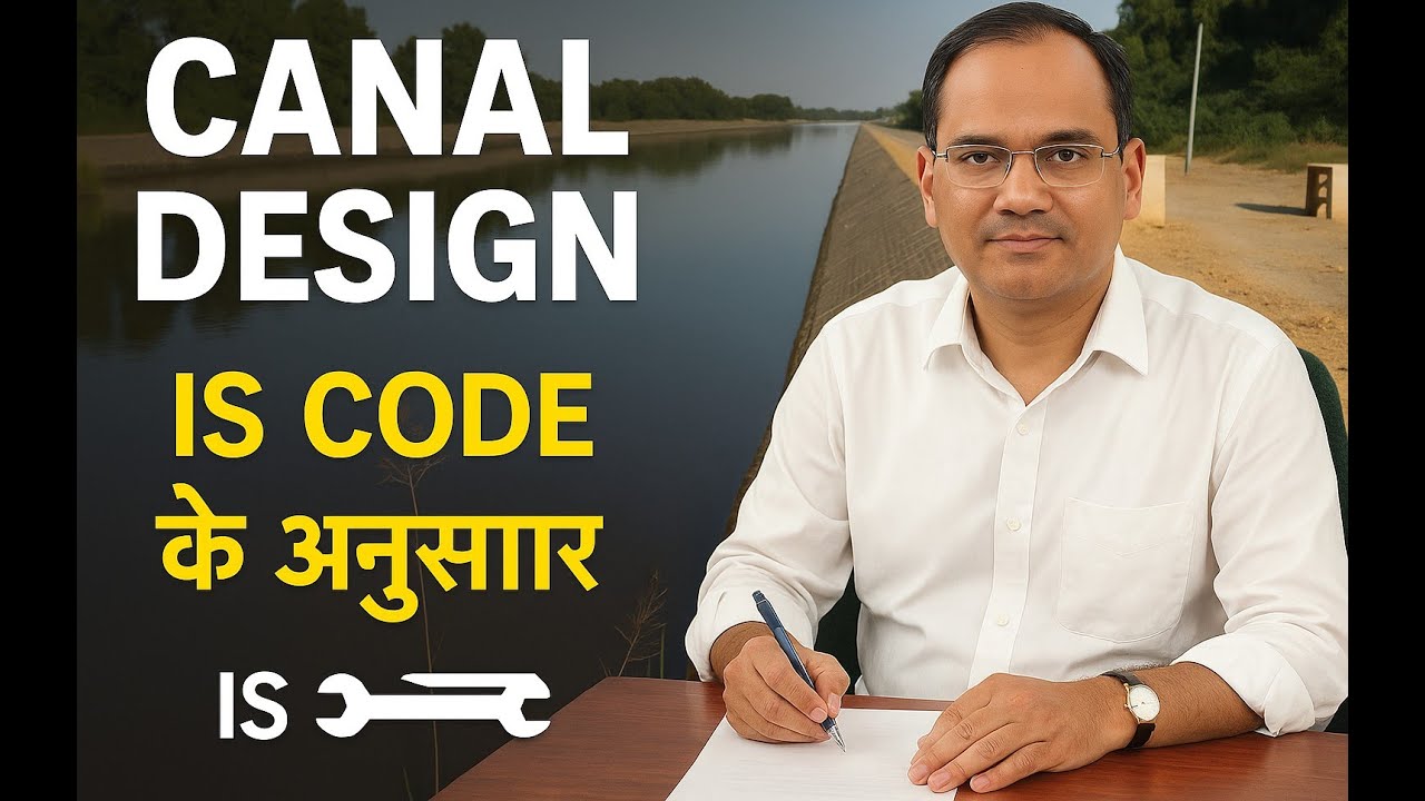 How to design a canal as per IS code and tantative cost estimate for ...