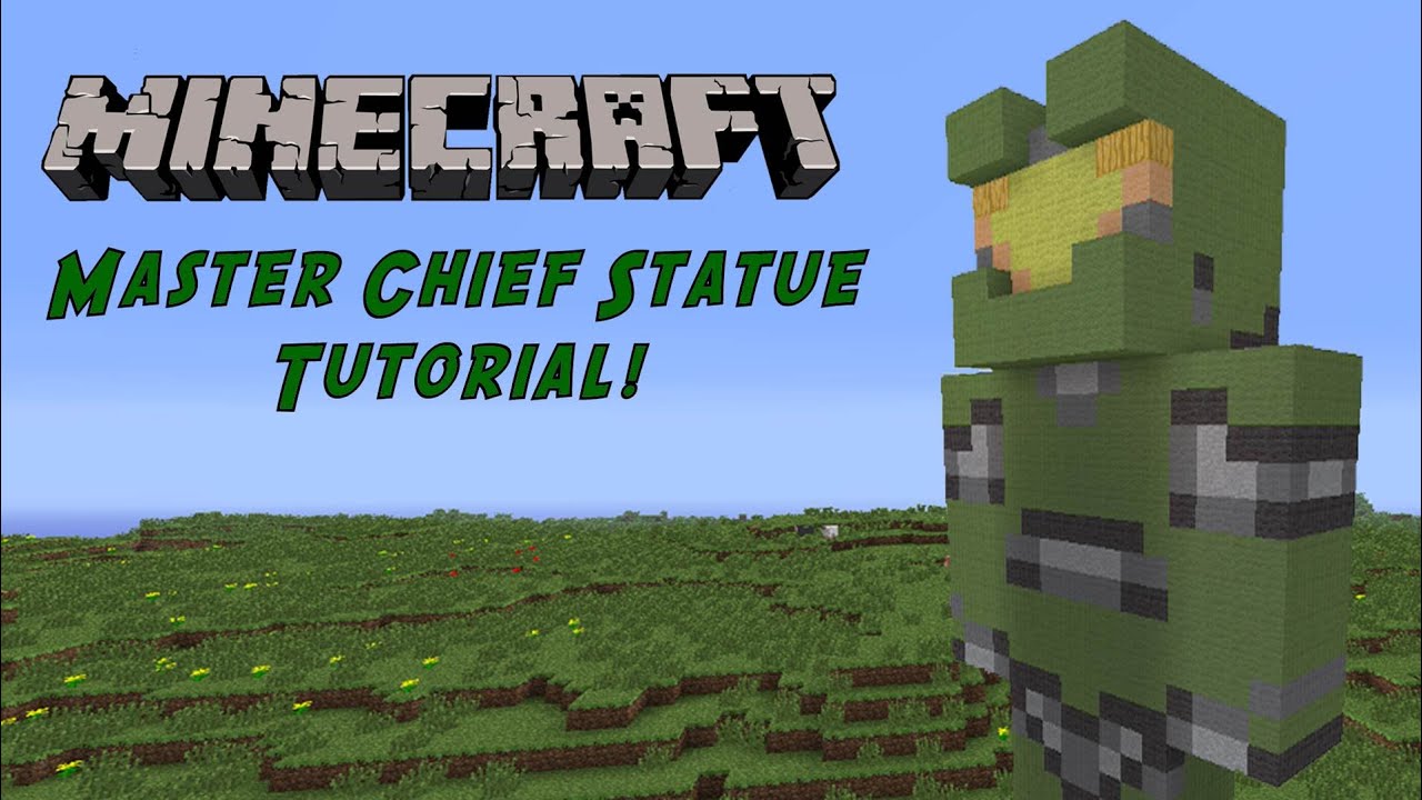 Minecraft Tutorial: Master Chief Statue - YouTube