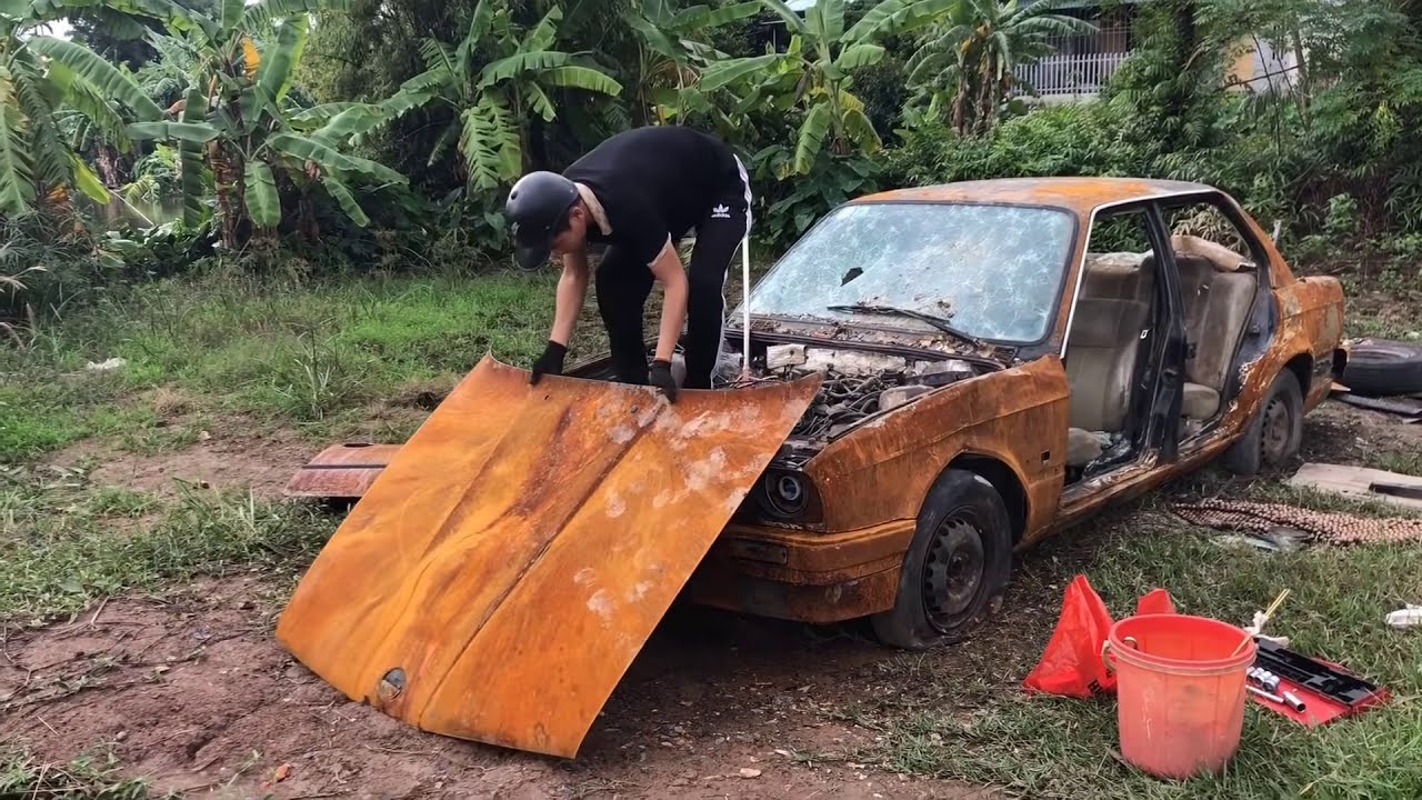 50 years old BMW car restoration very old rusty Restore the BMW cars #6 ...