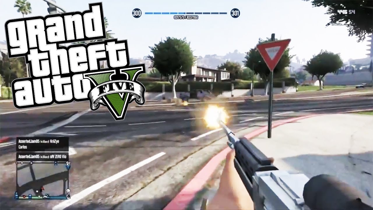 GTA V First person shooting - YouTube
