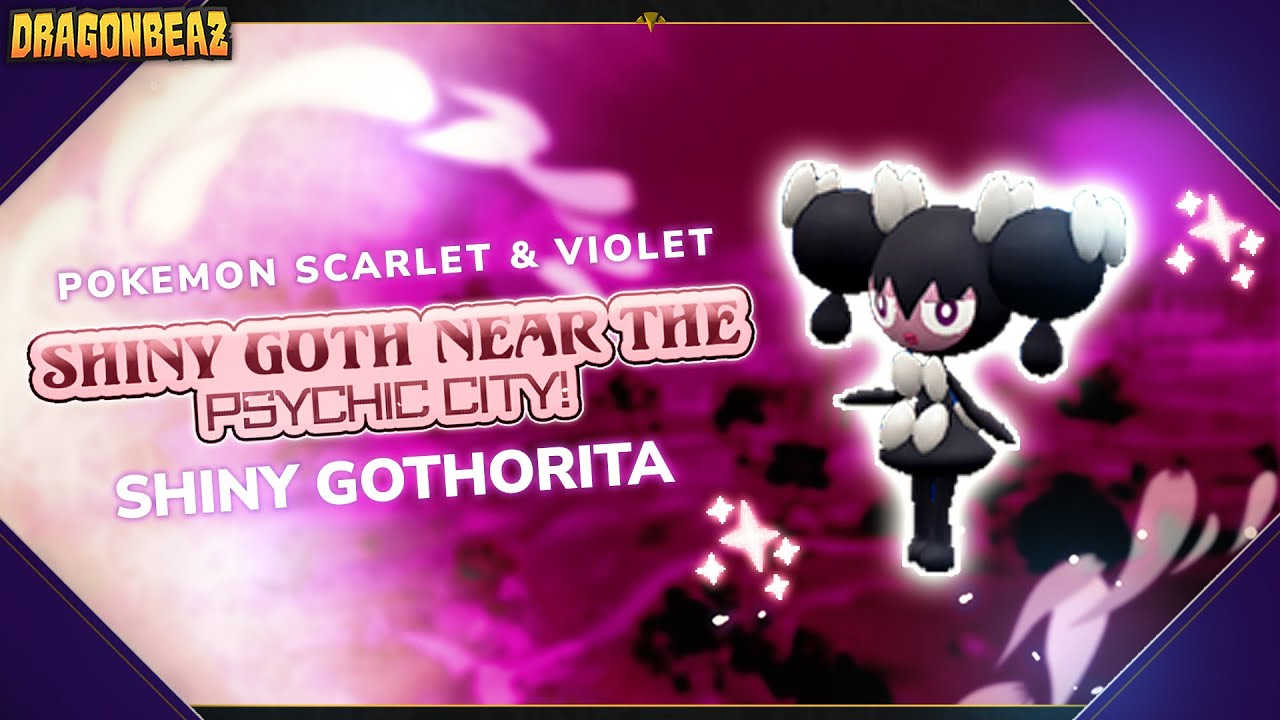 Shiny Goth Near The Psychic City!! | Shiny Gothorita in Pokemon Scarlet ...
