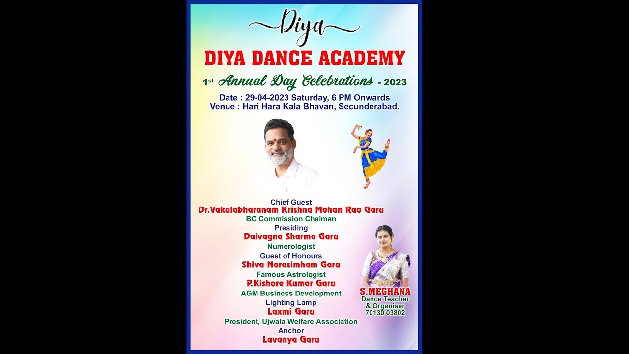 Diya Dance Academy | 1st Annual Day Celebrations 2023 | LIVE - YouTube