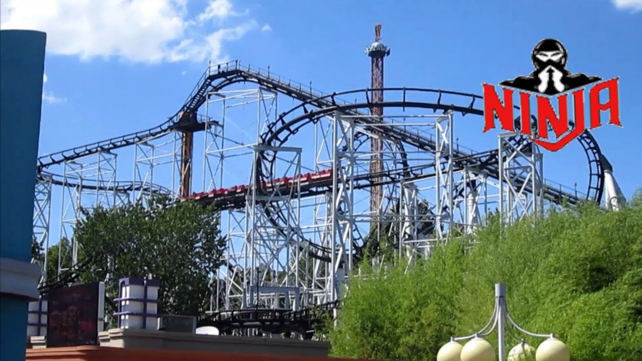 Ninja - Six Flags St Louis - Review - YouTube