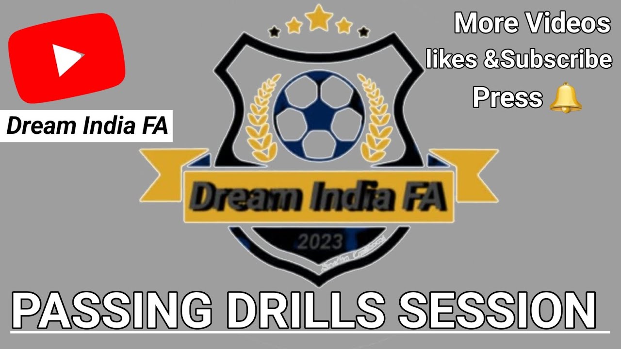 passing Drilling Session | Dream India FA | #training #football - YouTube